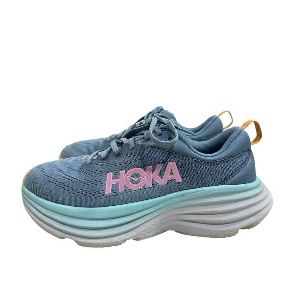 Hoka | Shoes | Hoka Bondi 8 Womens Running Shoes 75 D Wide Shadow Dusk ...
